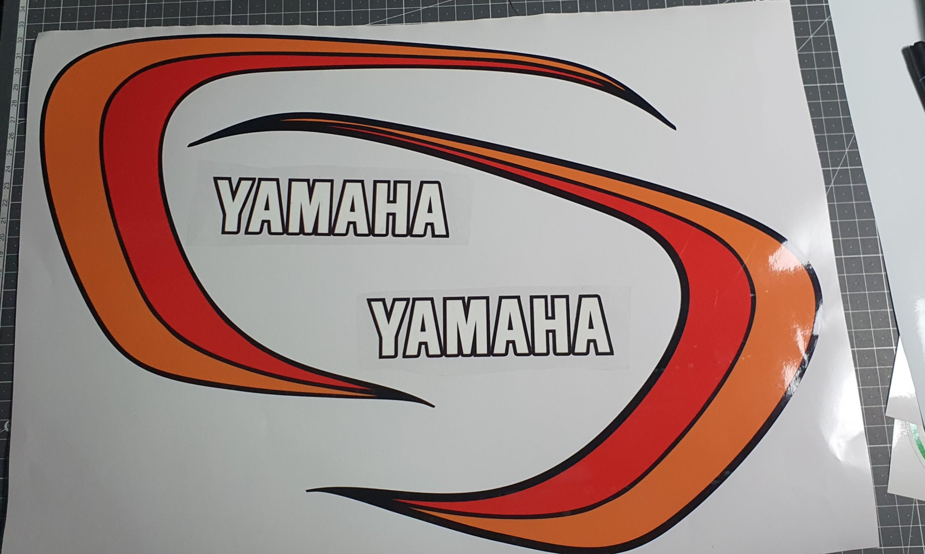 Yamaha RD350 tank sticker set, Motorcycles, Motorcycle Accessories on ...