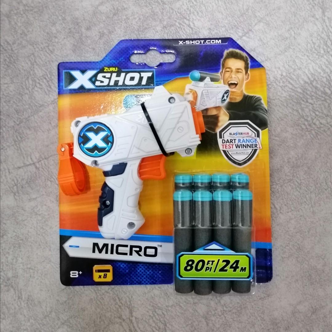 Zuru Xshot Micro with 8 Darts, Hobbies & Toys, Toys & Games on Carousell