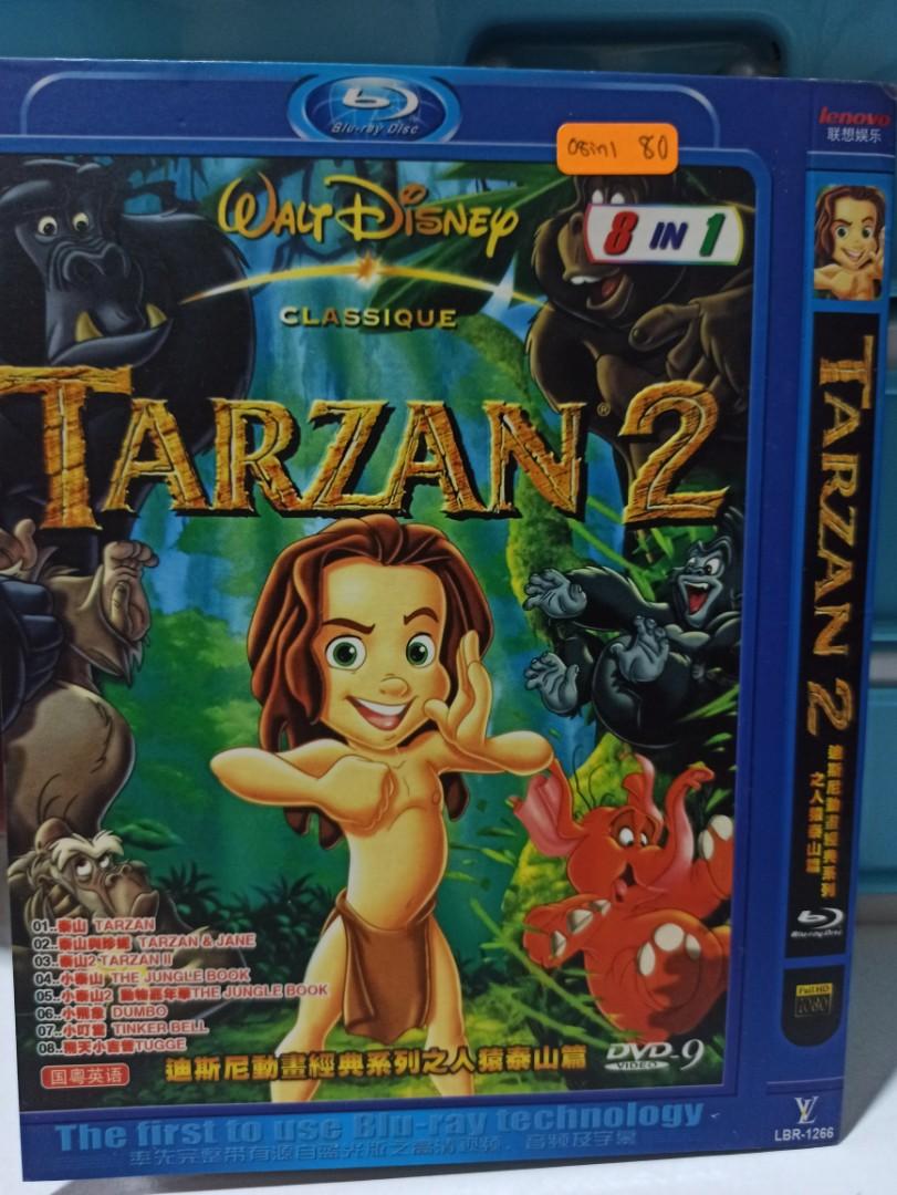 8 in 1 DVD insaid have Tarzan 1,2 & Tarzan and Jane & the Jungle Book ...
