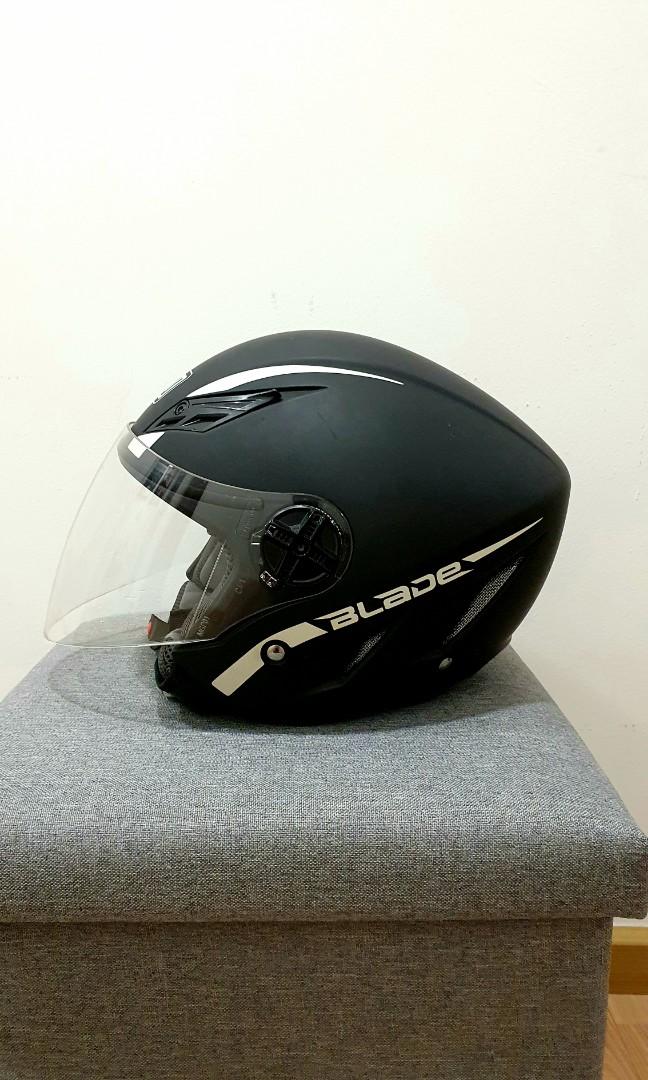 AGV Blade Matte Black Helmet, Motorcycles, Motorcycle Apparel on Carousell