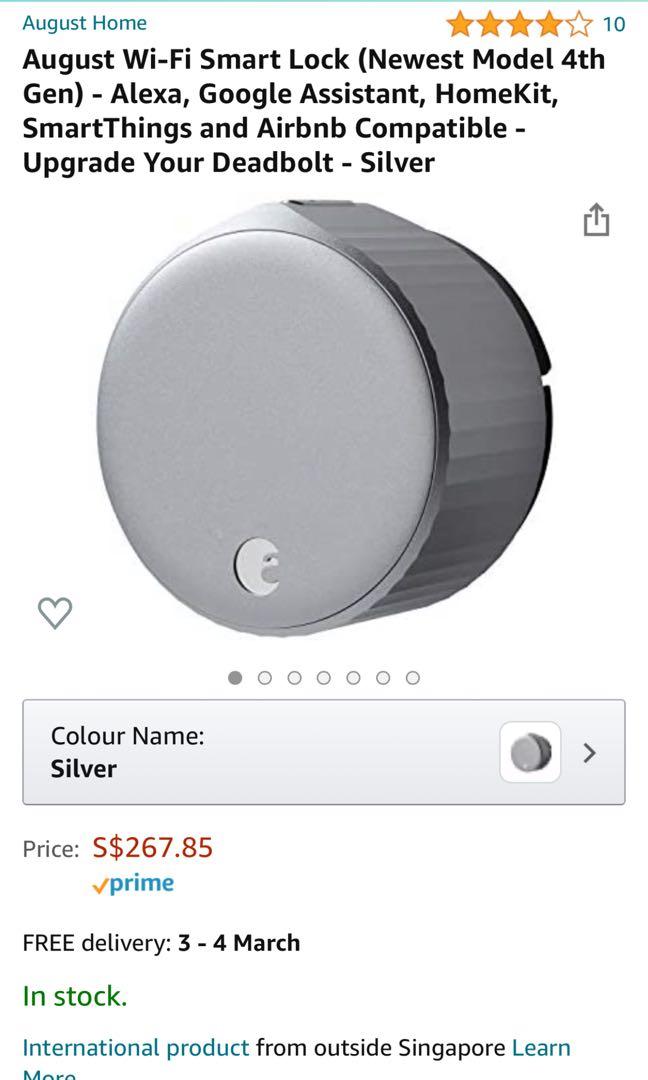 August wifi smart digital door lock latest 4th gen, Mobile Phones ...