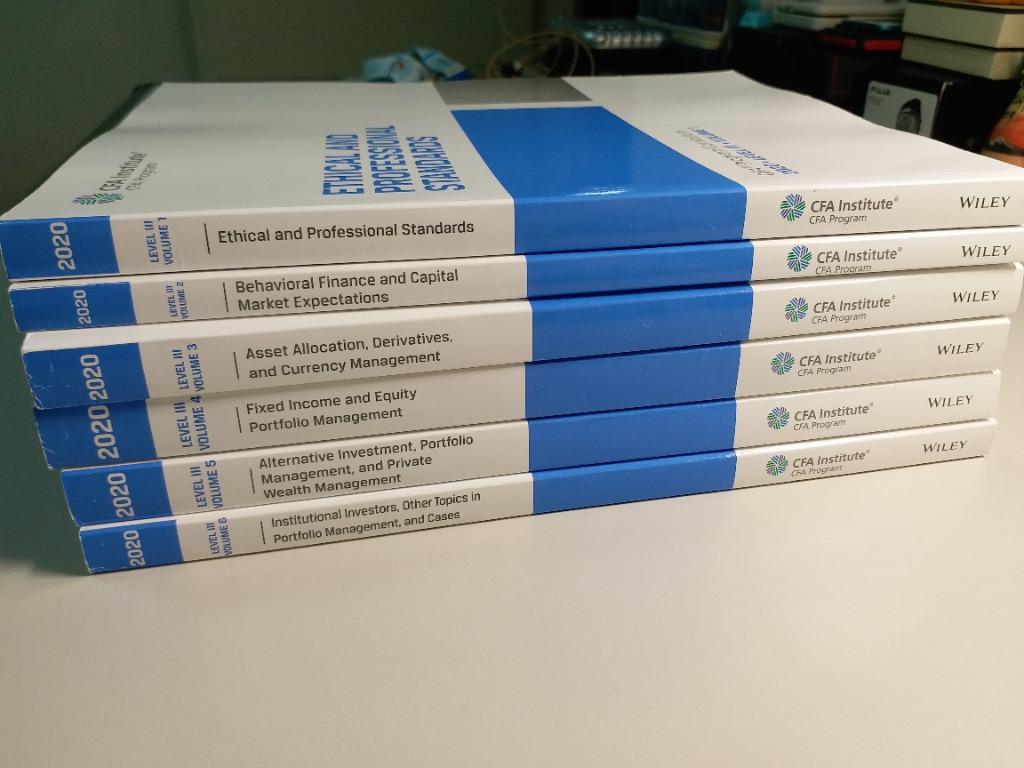 全新 最新版書 CFA Curriculum 2020 Level 3 Textbooks, Volume 1-6 Box Set, 興趣及 ...