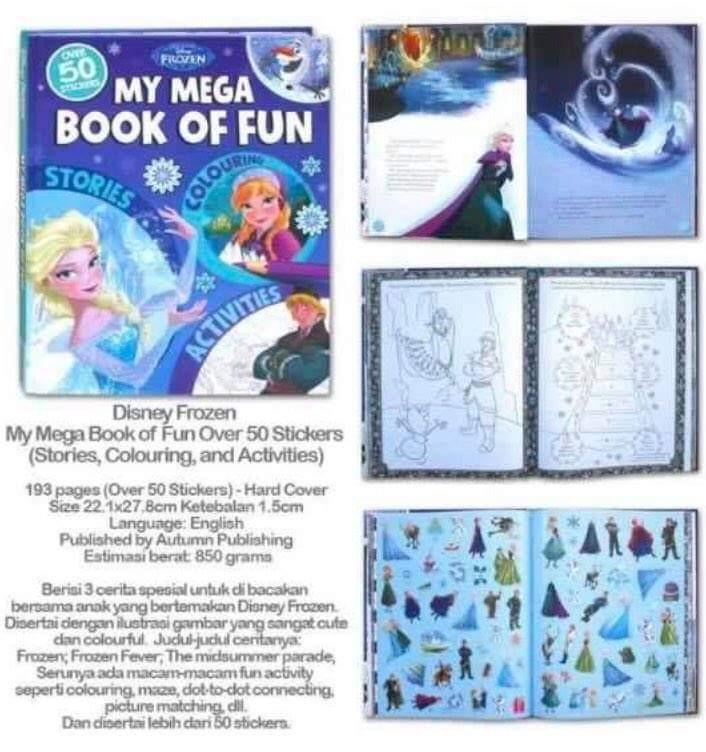 Disney Frozen - The Mega Book of Fun -(include stories, stickers ...