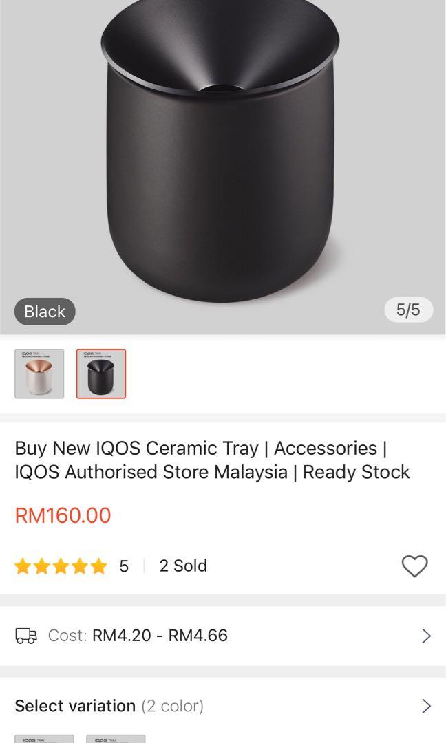 IQOS CERAMIC TRAY [BLACK], Furniture & Home Living, Home Improvement ...