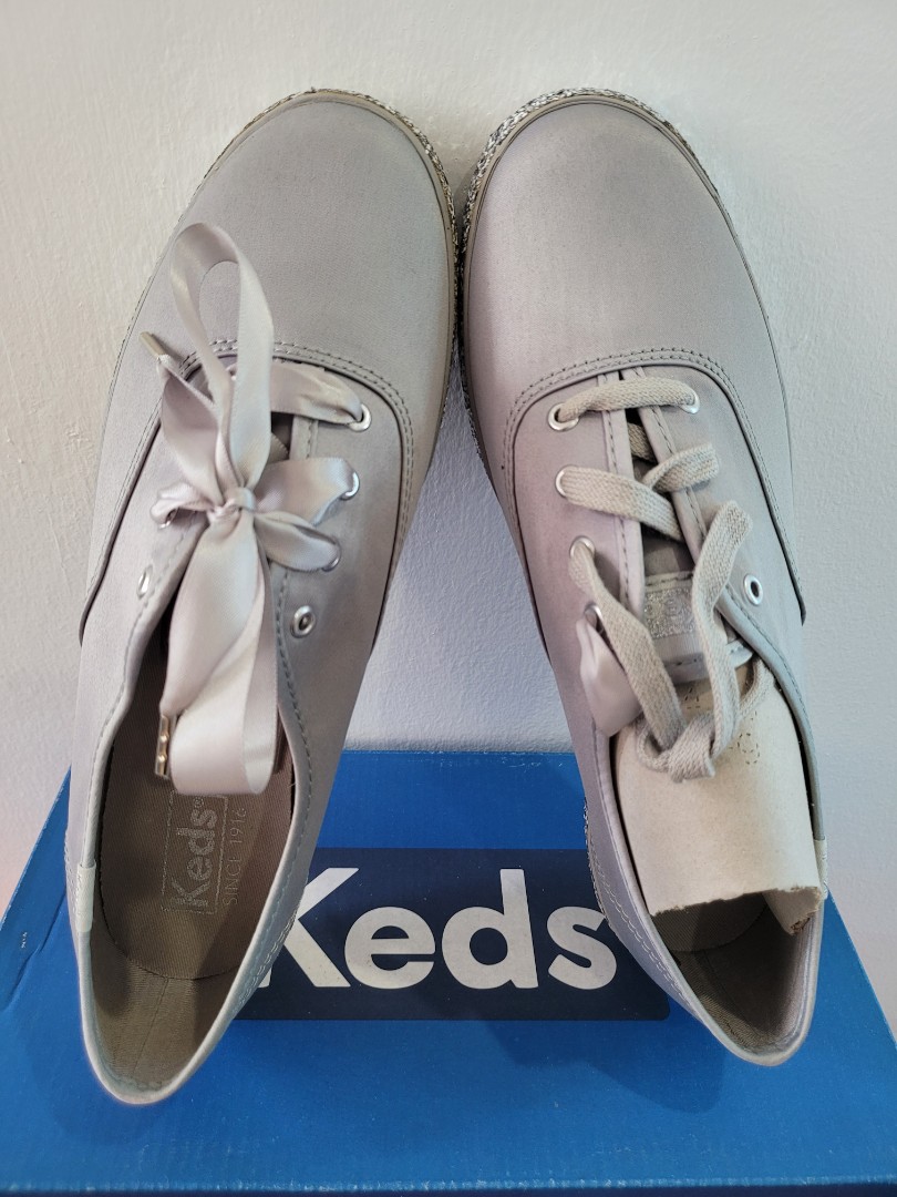 KEDS Champion Glitter Foxing in Silver., Women's Fashion, Footwear ...
