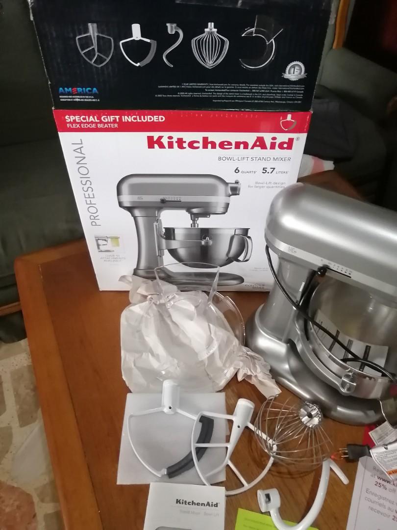 Kitchen Aid KP26M9PCCU 6-Quart Bowl-Lift Professional Stand Mixer, TV ...