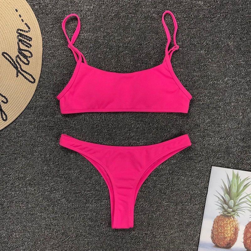 Neon pink bikini, Women's Fashion, Swimwear, Bikinis & Swimsuits on ...