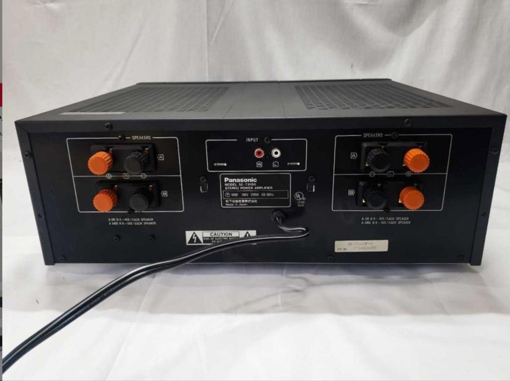 PANASONIC/TECHNICS SE-TX100 MONSTER POWER AMPLIFIER, Audio, Other Audio ...