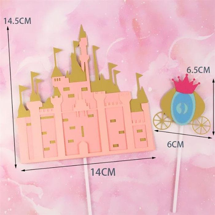 Pink Castle | Princess Castle | Birthday Cake Topper | Princess Party ...