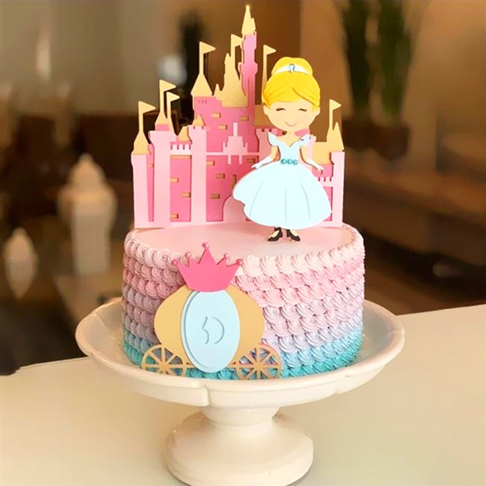 Pink Castle | Princess Castle | Birthday Cake Topper | Princess Party ...