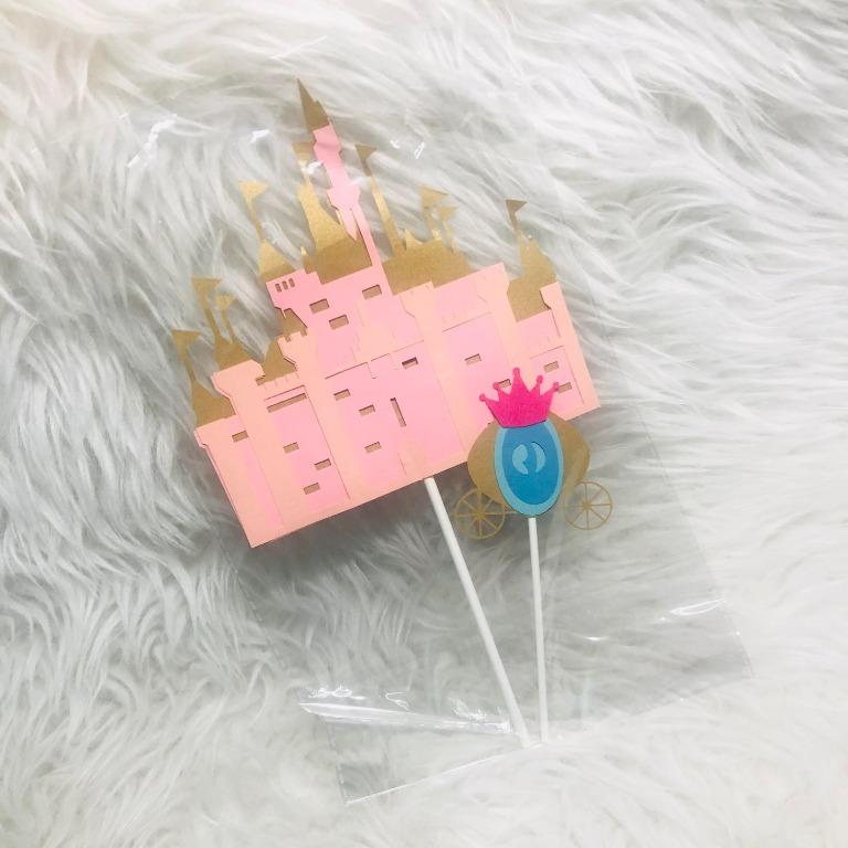 Pink Castle | Princess Castle | Birthday Cake Topper | Princess Party ...