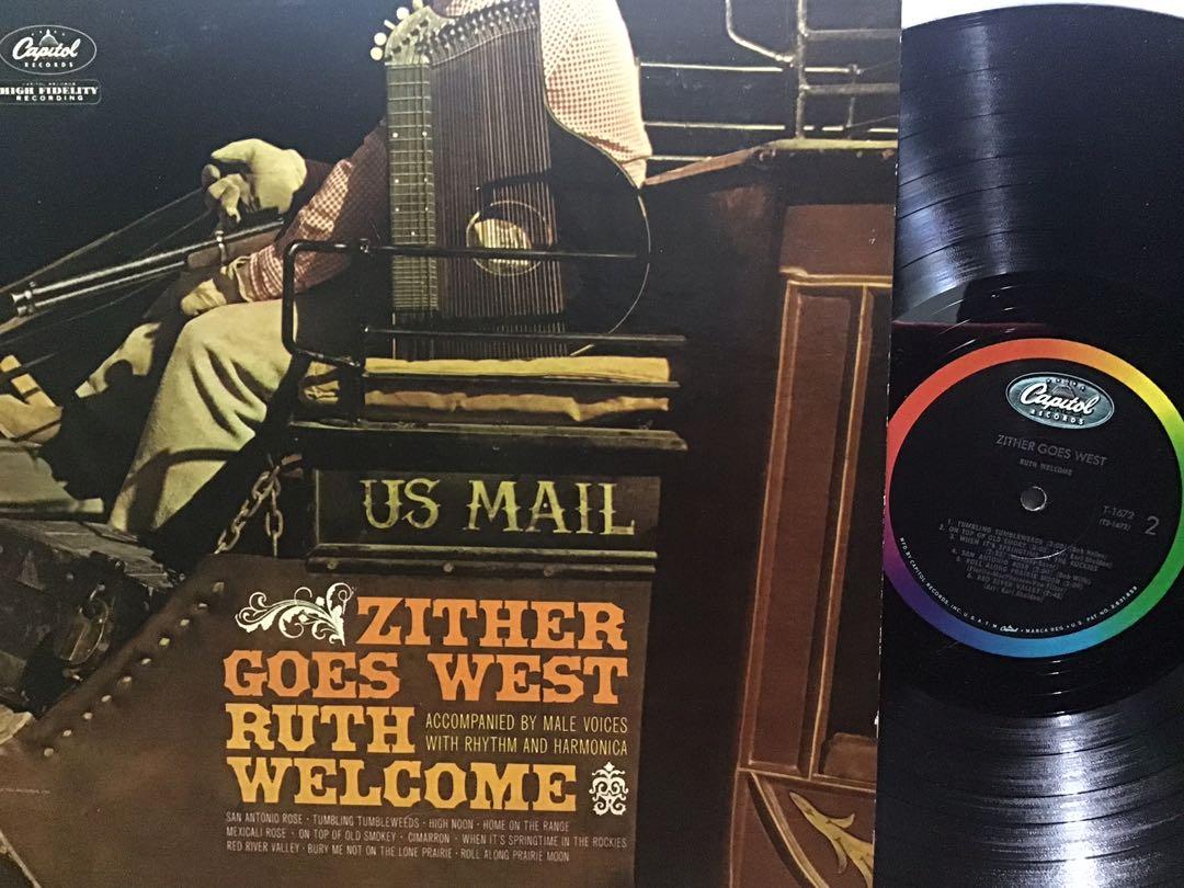 PIRING HITAM Ruth Welcome - Zither Goes West VINYL LP Anubis Western ...