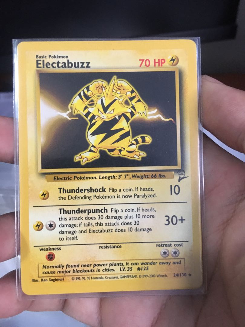 Pokemon card - electabuzz rare vintage, Hobbies & Toys, Toys & Games on ...