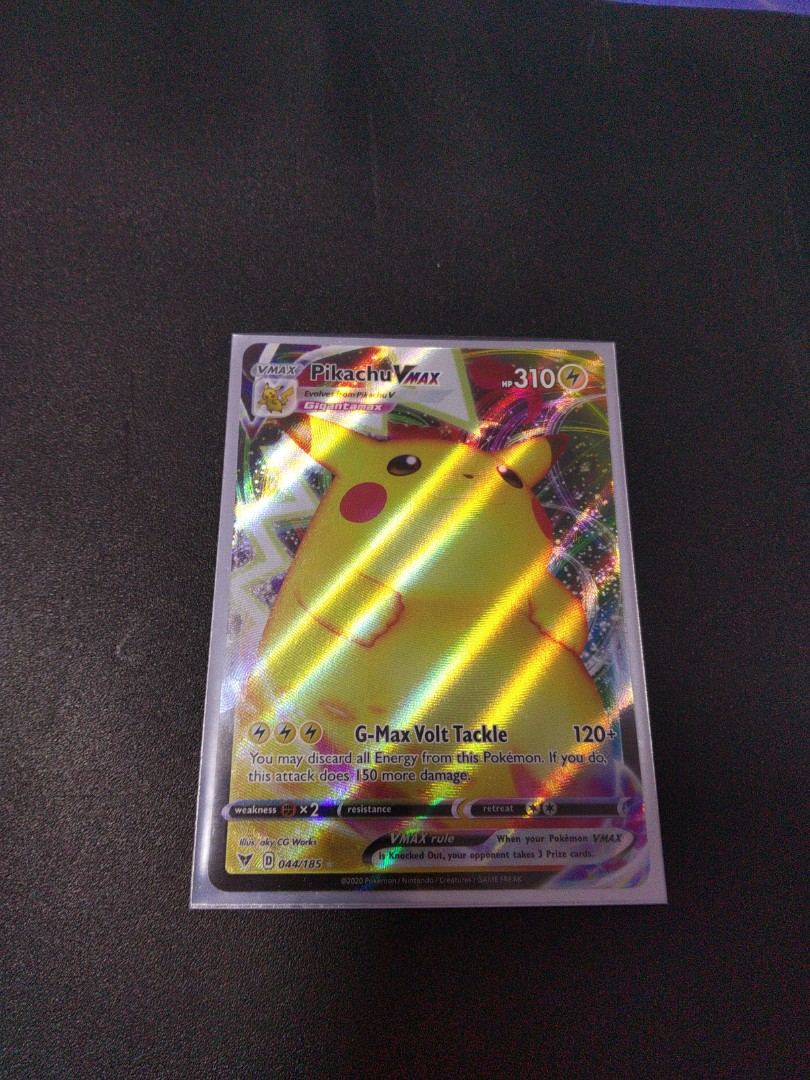 Pokemon TCG Pikachu Vmax Ultra Rare - Vivid Voltage - 044/185, Hobbies ...
