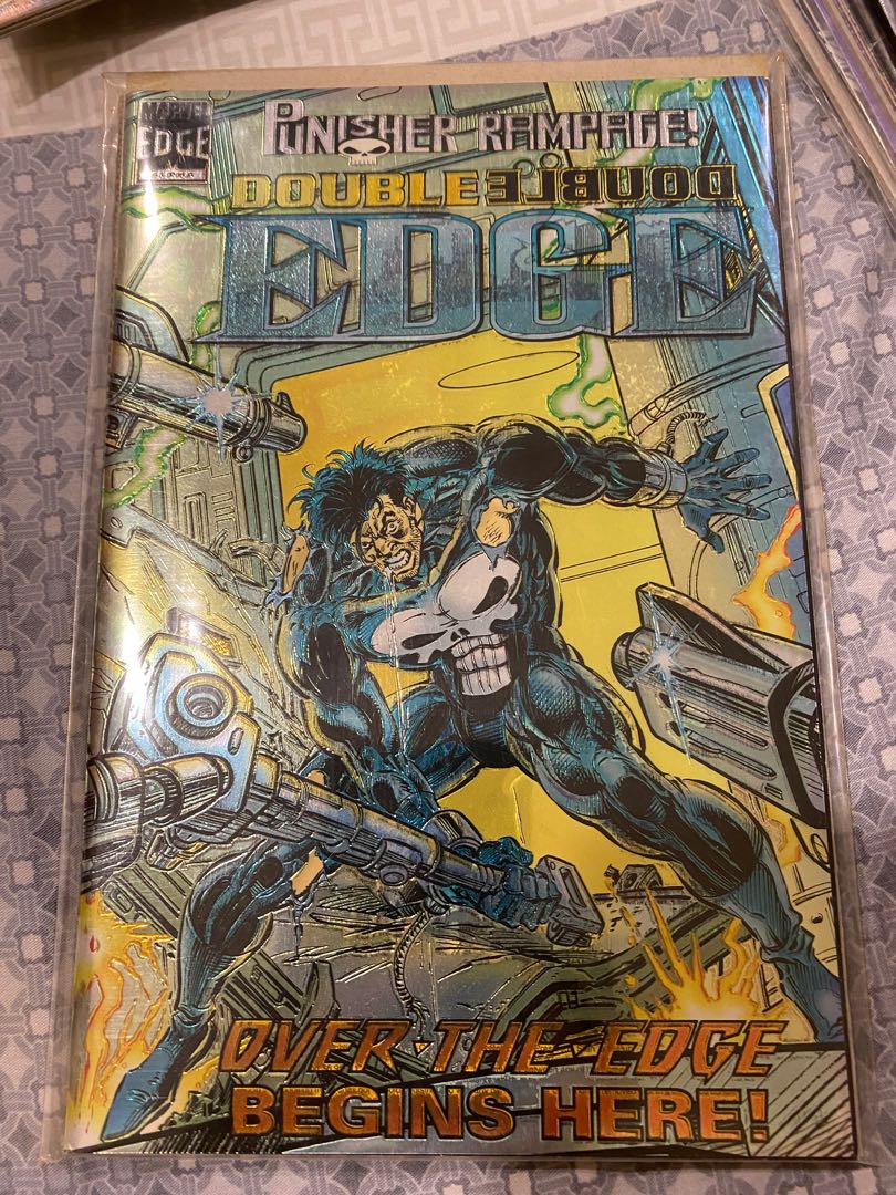 Punisher Double Edge marvel comics chromium cover, Hobbies & Toys ...