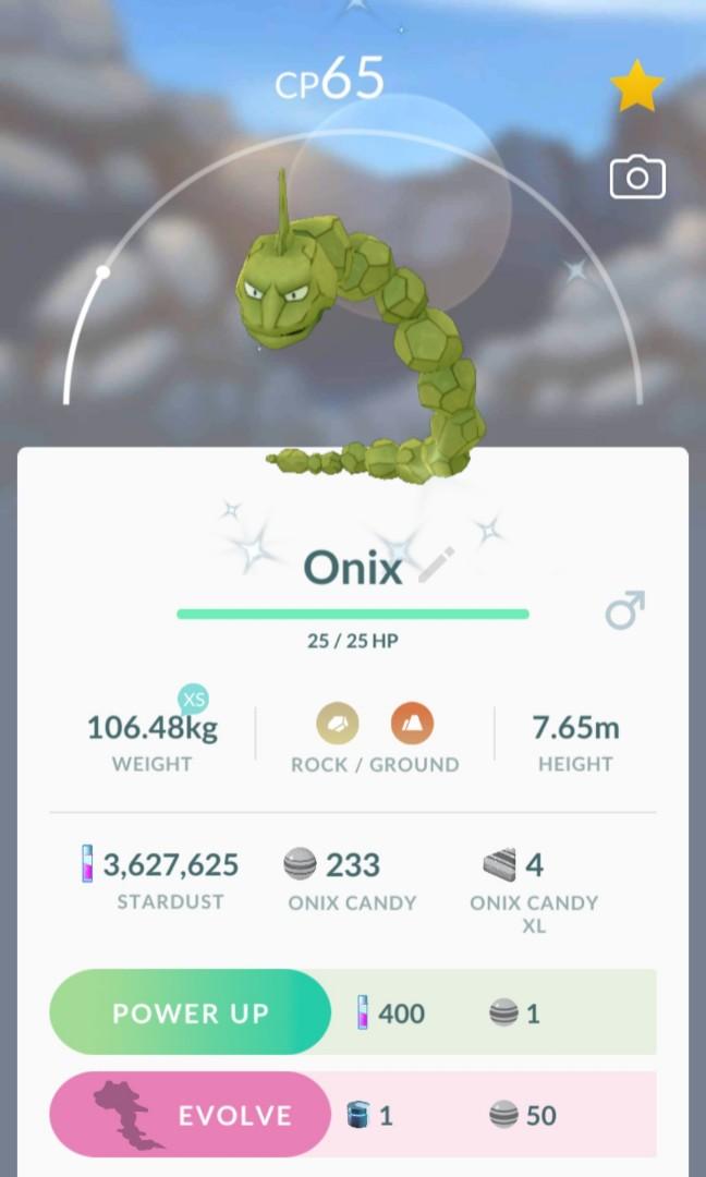 Shiny Onix: Pokemon Go, Video Gaming, Gaming Accessories, In-Game ...