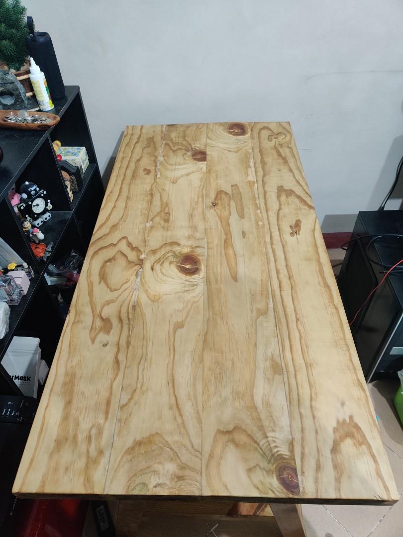 Pine Wood Computer Desk Or Dining Table, Furniture & Home Living ...