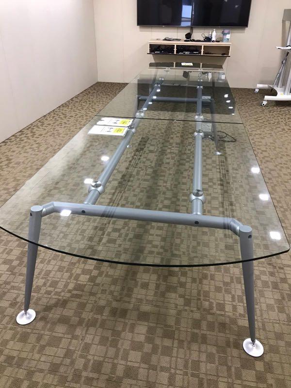 Templated Glass Table (Length 6 metres x Width 1.4metres x Height 0 ...