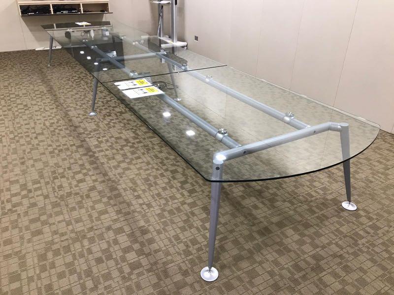 Templated Glass Table (Length 6 metres x Width 1.4metres x Height 0 ...