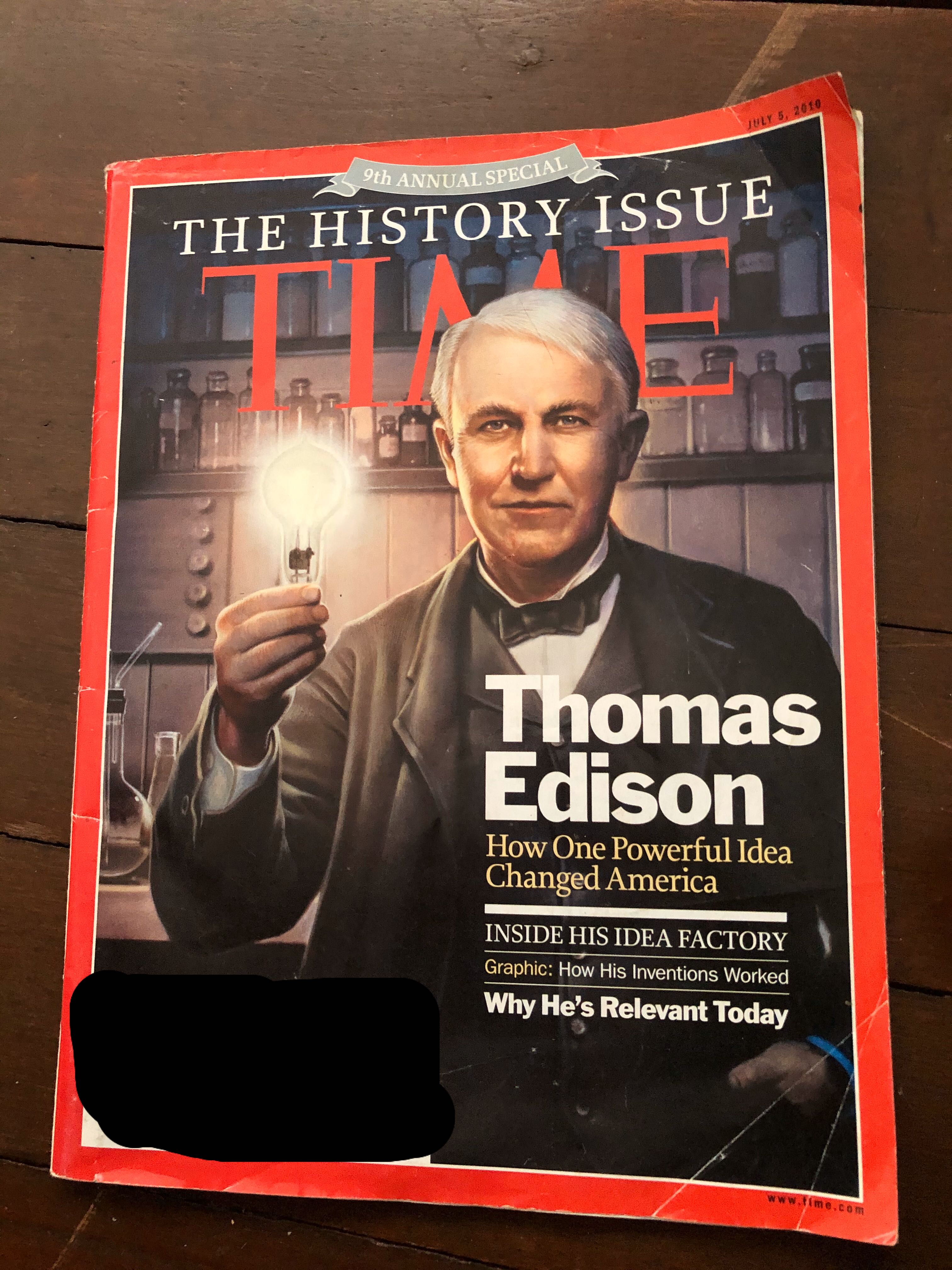 Time magazine history issue thomas edison 2010, Hobbies & Toys, Books ...