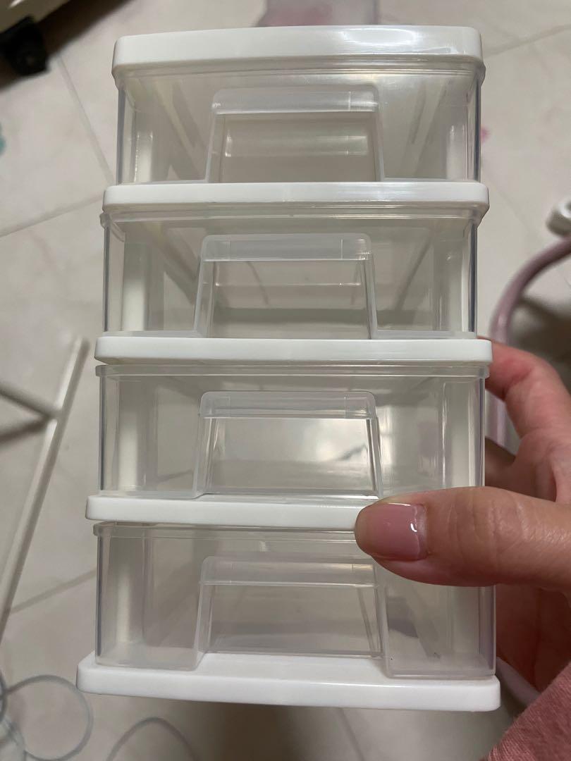 White Daiso Mini Drawer, Everything Else on Carousell