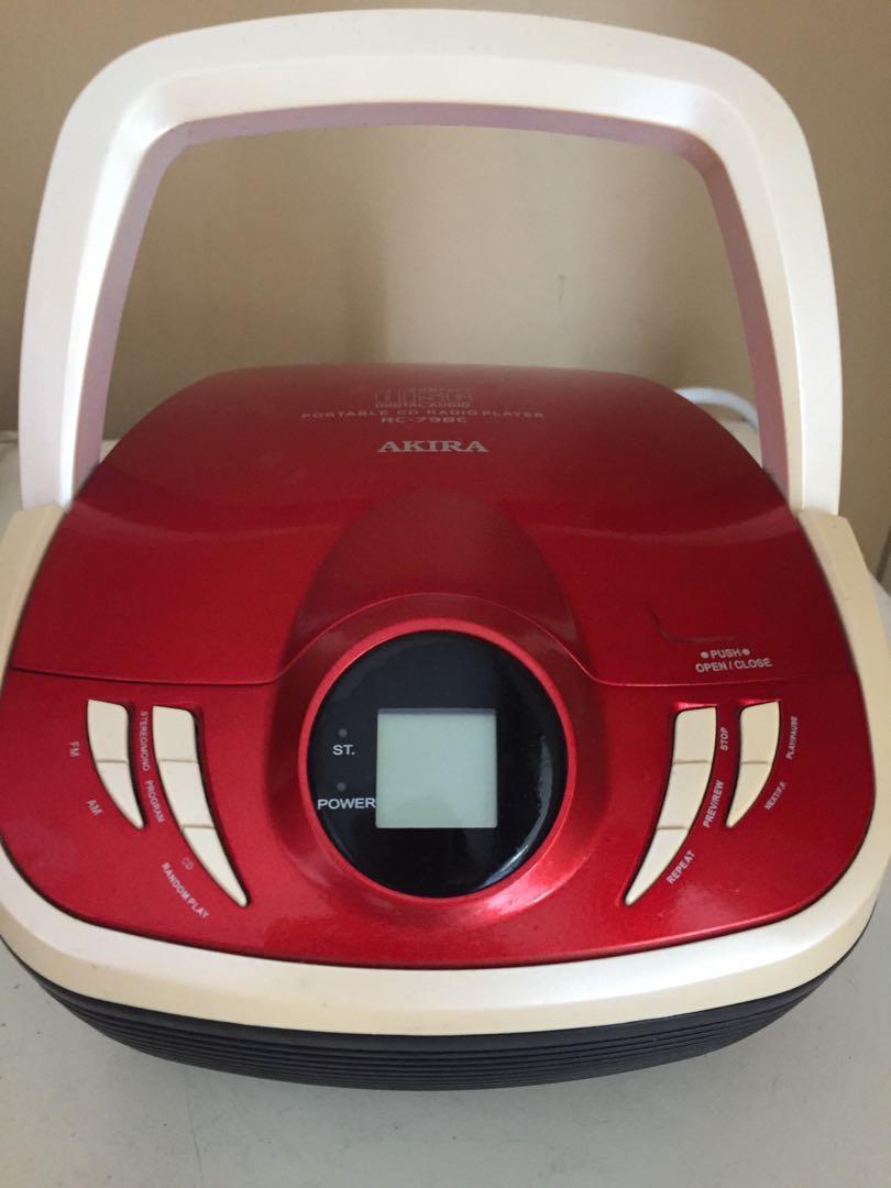 Akira radio cum CD player, Audio, Portable Music Players on Carousell