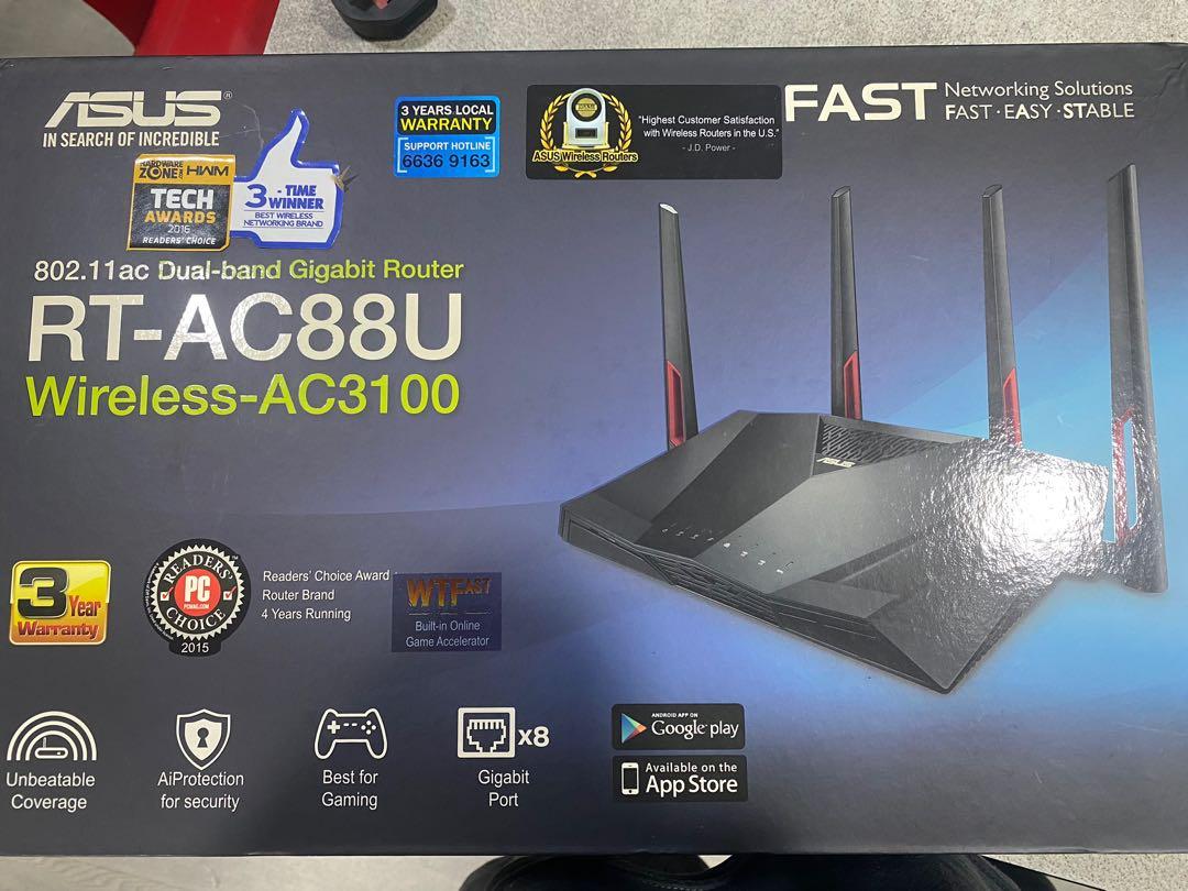 Asus RT-AC88U Router, Computers & Tech, Parts & Accessories, Networking ...