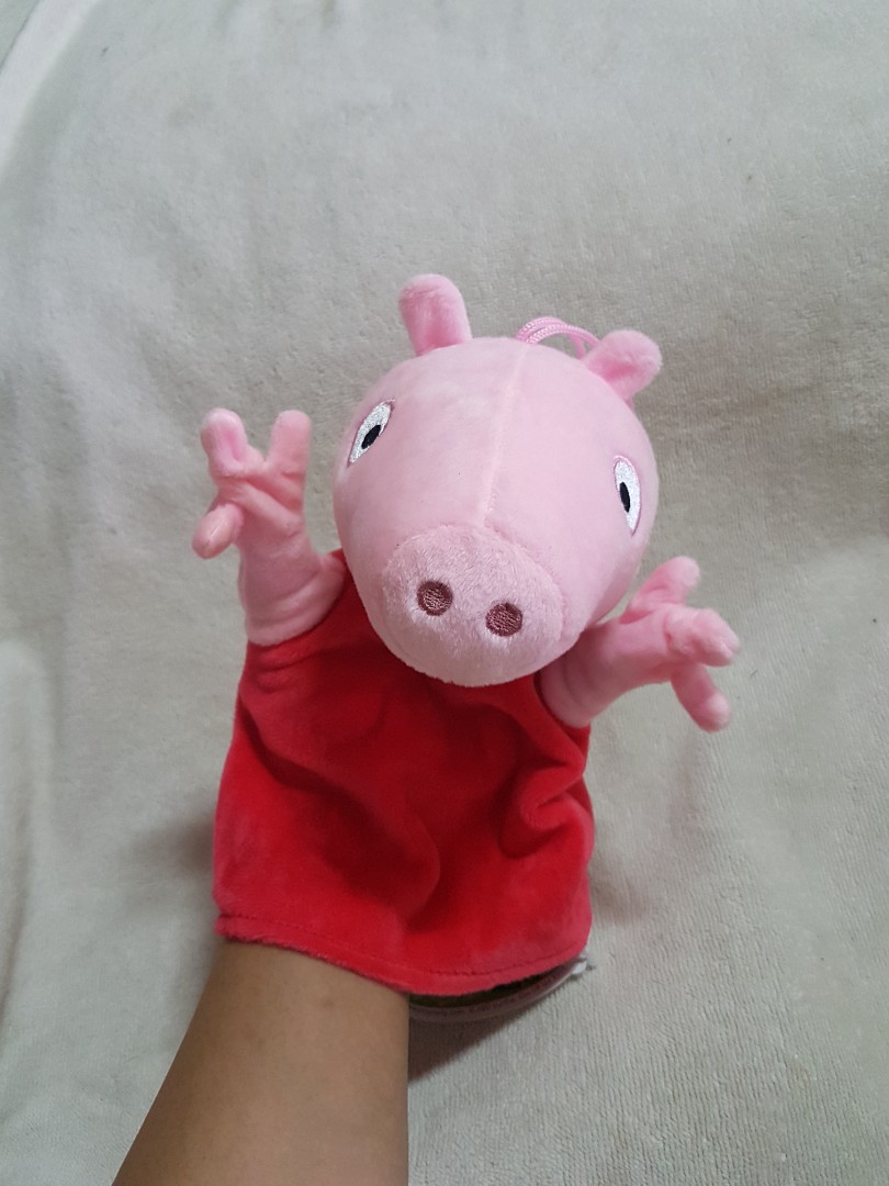 Authentic Peppa Pig - Peppa Plush Soft Toy Hand Puppet, Hobbies & Toys ...