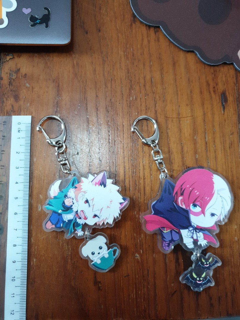 Bakugo Katsuki Todoroki Shoto Keychain My Hero Academia Boku no Hero ...