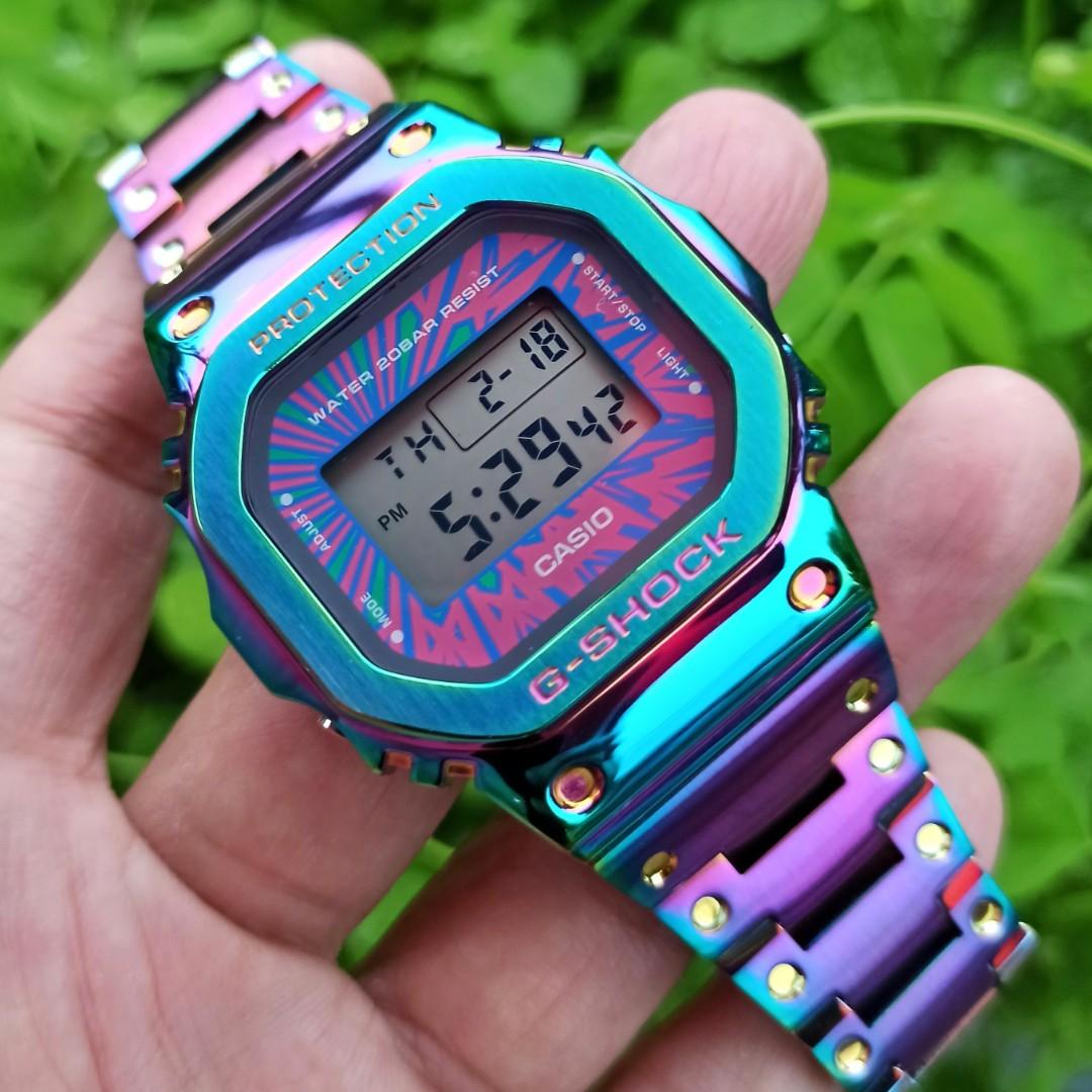 Casio G-shock gshock dw5600 mod, Fesyen Pria, Jam Tangan di Carousell
