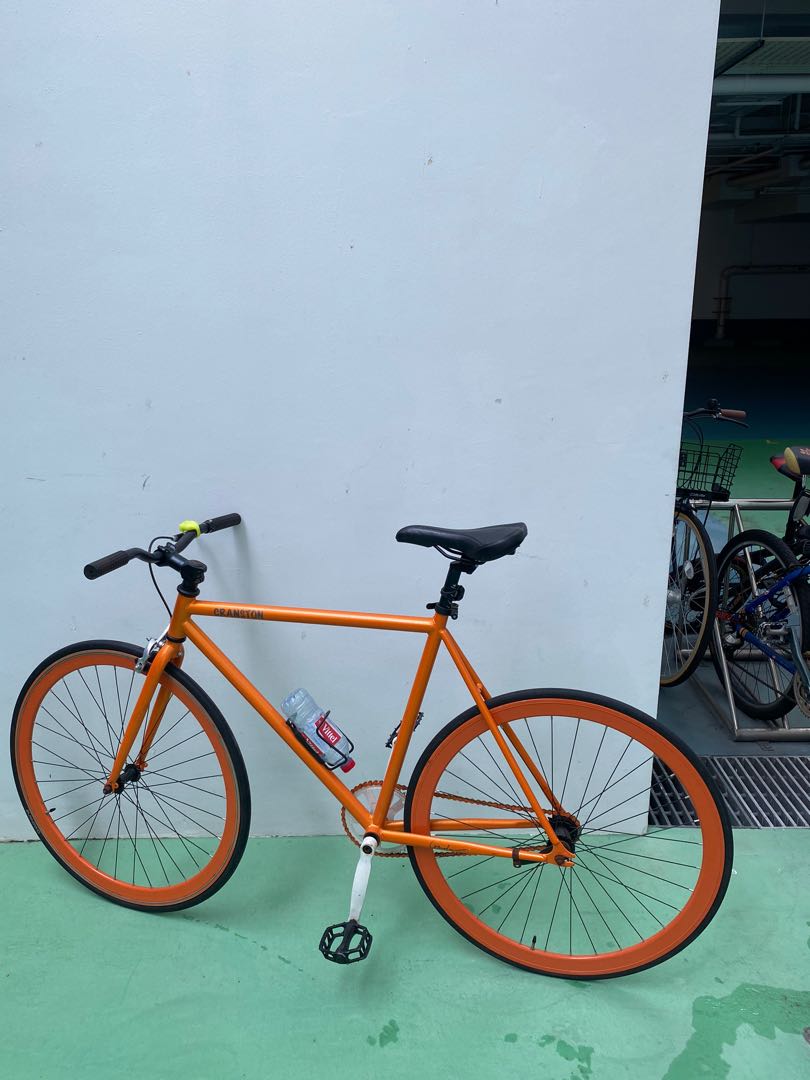 Cranston Bike - Fixie - Orange, Sports Equipment, Bicycles & Parts ...