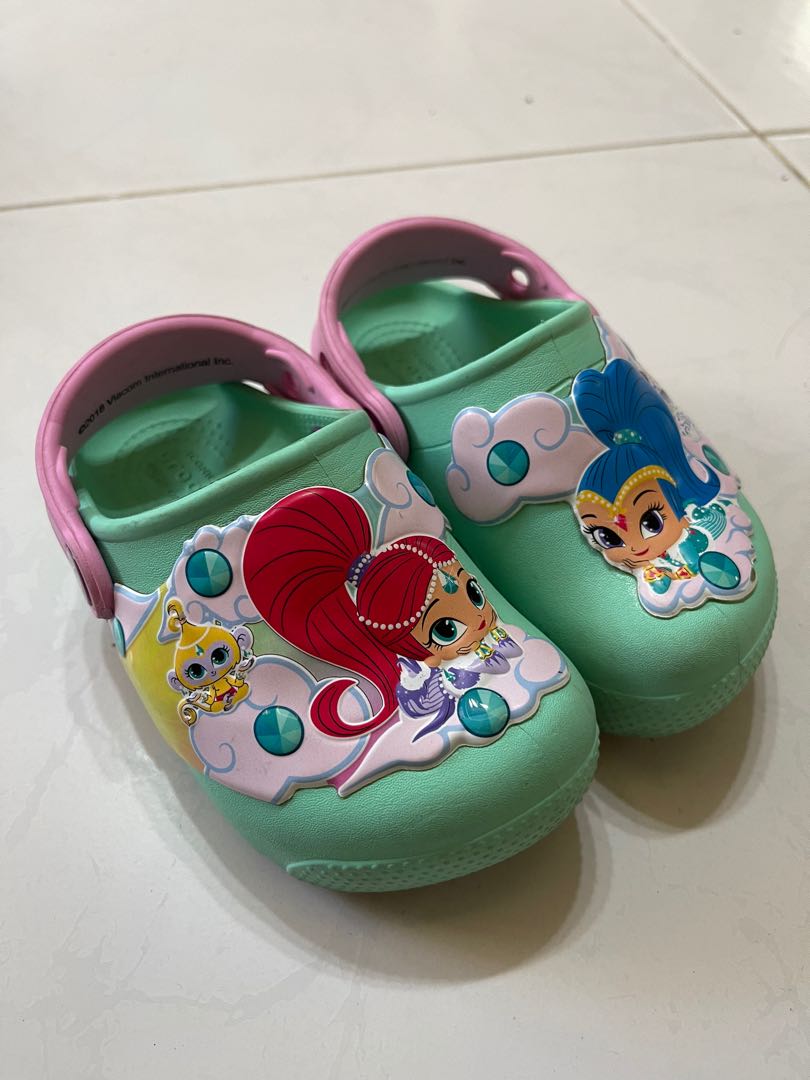 shimmer & shine light up crocs for kids, Babies & Kids, Baby Nursery ...