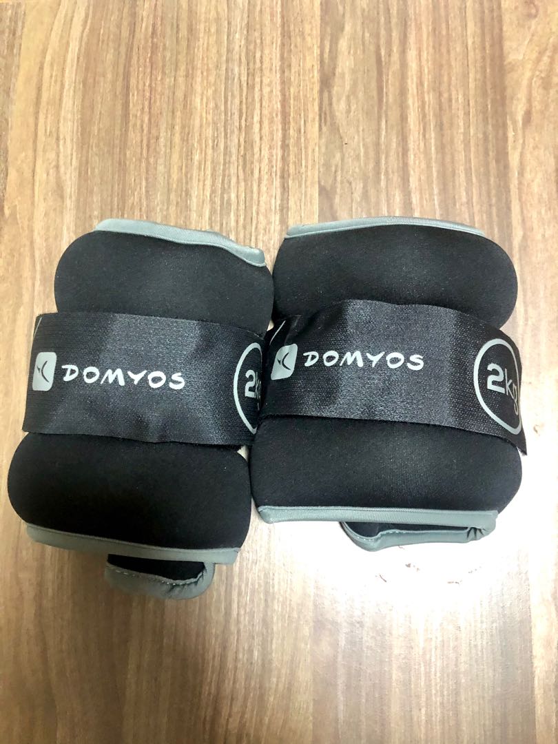 Domyos ankle weights 2kg, Sports Equipment, Exercise & Fitness, Weights ...