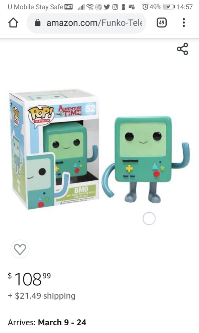 (FREE SHIP) MINT BMO 52 Funko Pop television Adventure Time vinyl ...