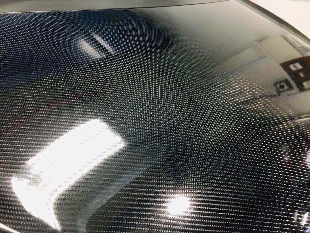 Ultra gloss carbon fiber bonnet vinyl wrapping bmw audi Mercedes Honda ...