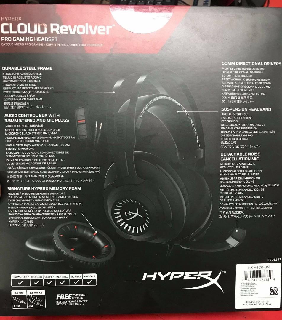 HYPERX CLOUD REVOLVER PRO 7.1 GAMING HEADSET, Audio, Headphones ...