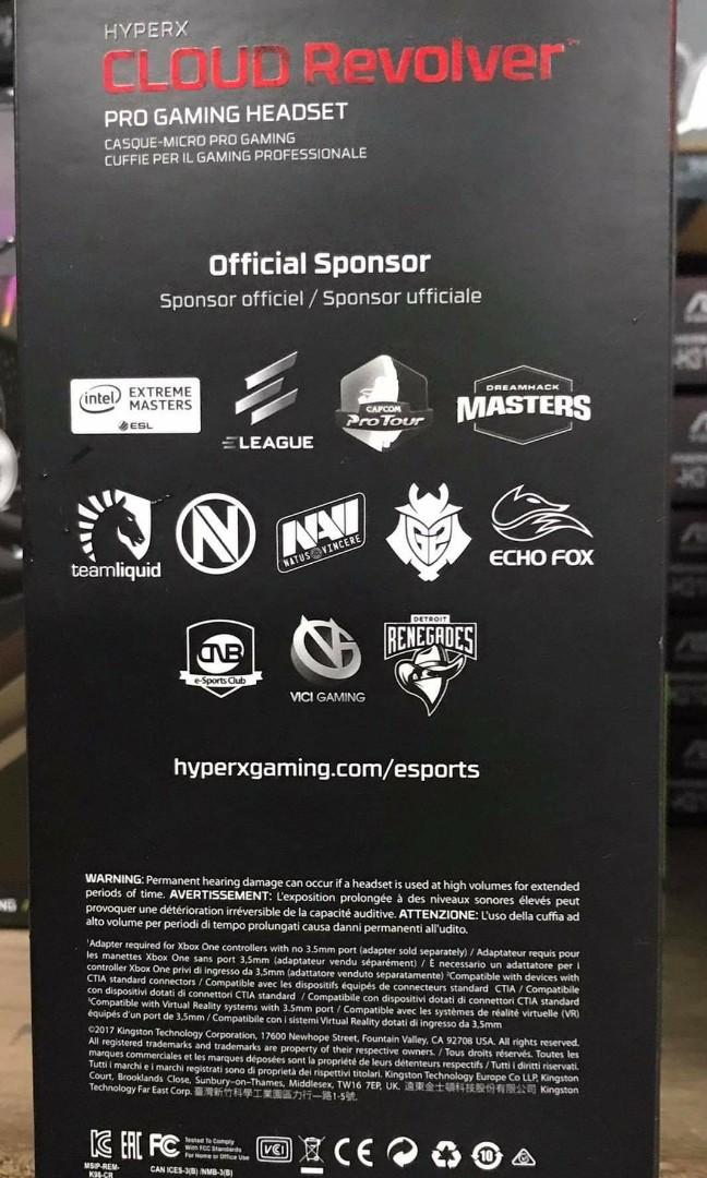 HYPERX CLOUD REVOLVER PRO 7.1 GAMING HEADSET, Audio, Headphones ...