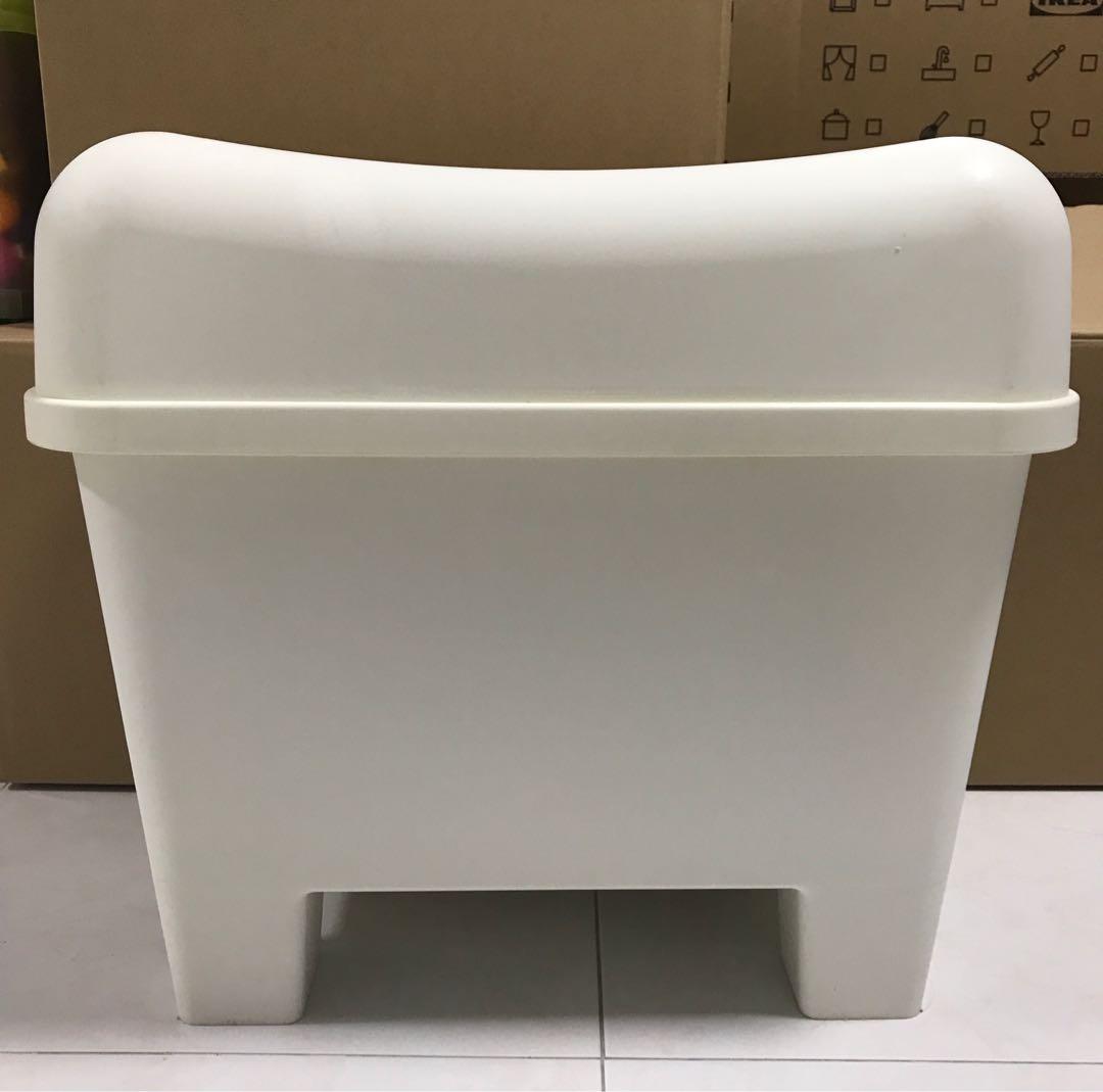 IKEA Storage Stool, Furniture & Home Living, Home Improvement ...