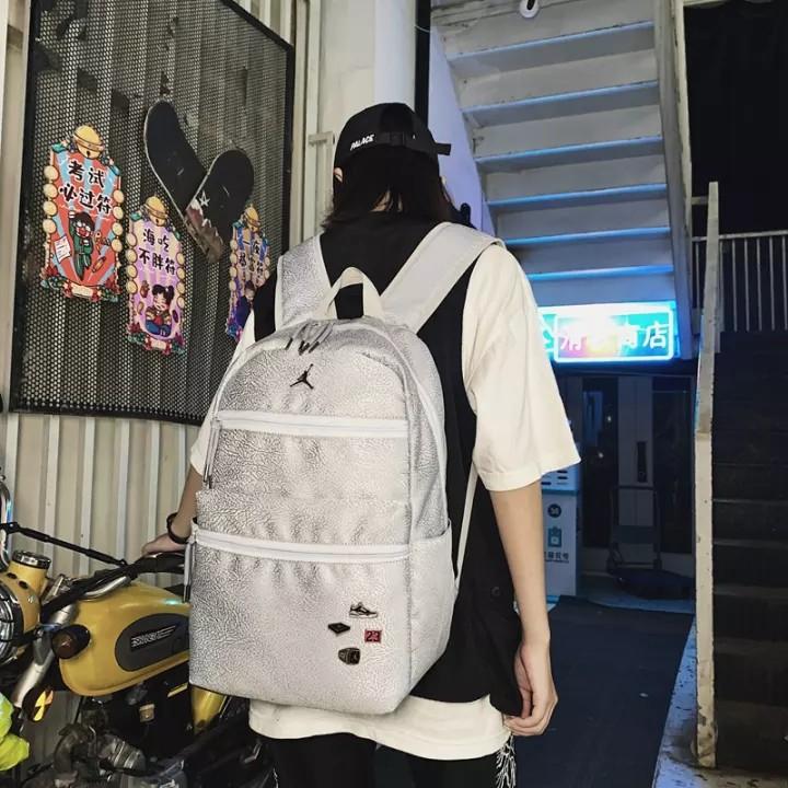 Jordan Backpack Grey, Men's Fashion, Bags, Backpacks on Carousell
