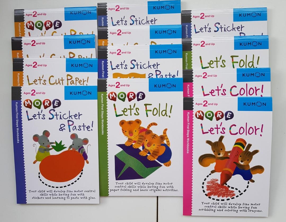 Kumon First Steps workbook set of 12, Books & Stationery, Children's ...