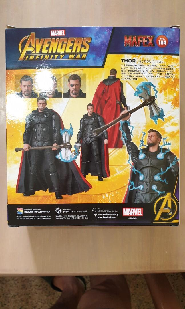 Mafex Thor Marvel Infinity War Avengers 104, Hobbies & Toys, Toys ...