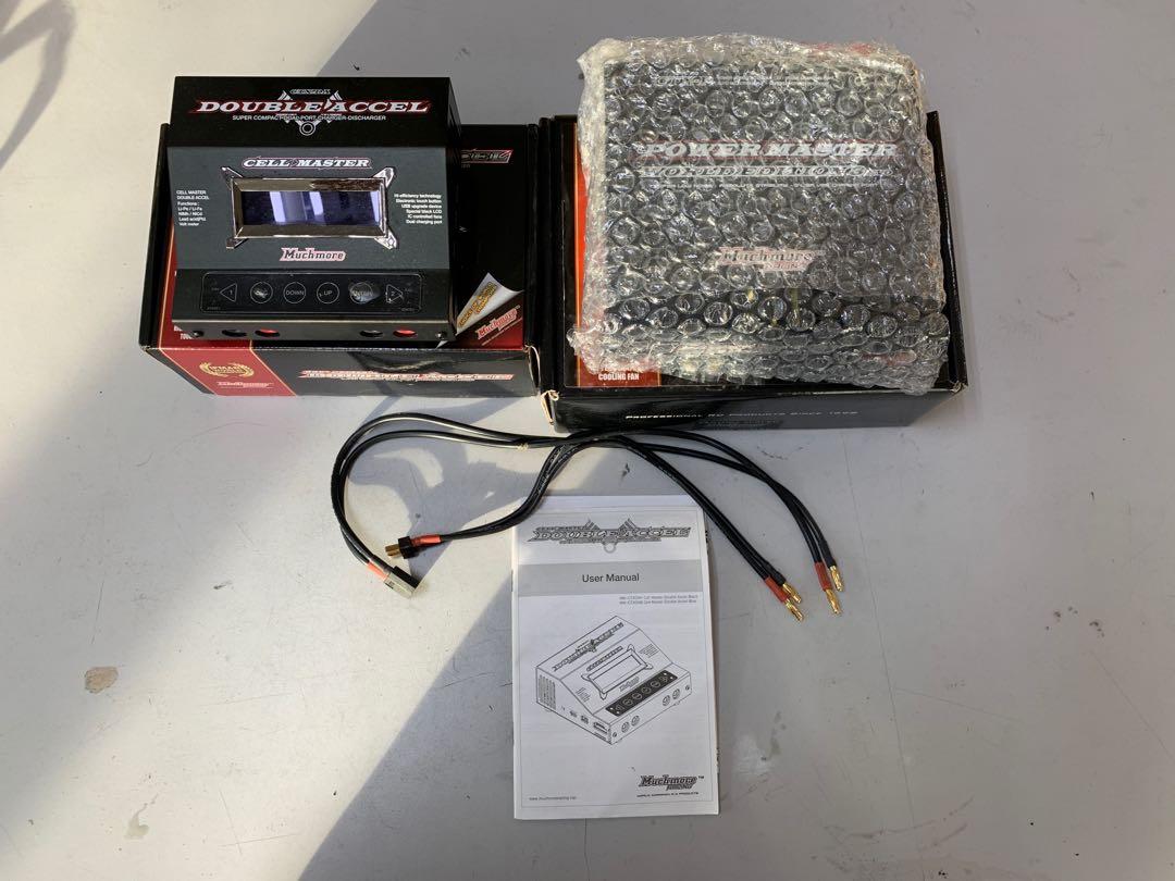 Muchmore Cell Master Double Accel Charger + Muchmore Power Master Power Supply (RC Car Charger ...