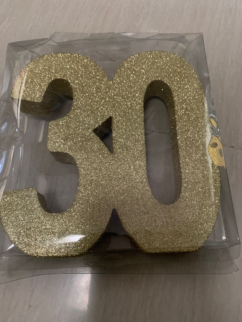 Number 30 Birthday Standee, Hobbies & Toys, Stationary & Craft ...