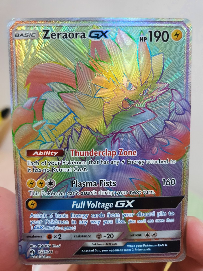 Pokemon hyper rare zeraora rainbow lost thunder, Hobbies & Toys, Toys ...