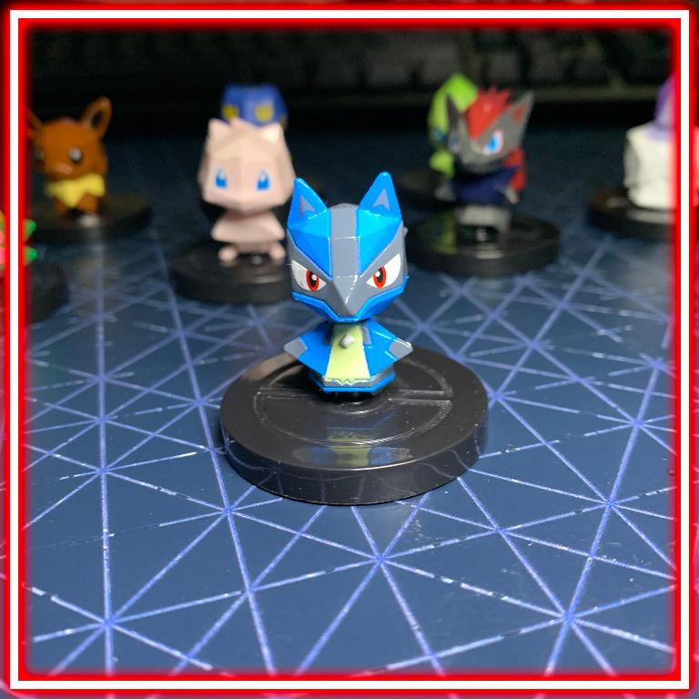 Pre-Amiibo Nintendo Pokemon Rumble Wii U NFC Figure - Lucario, Video ...