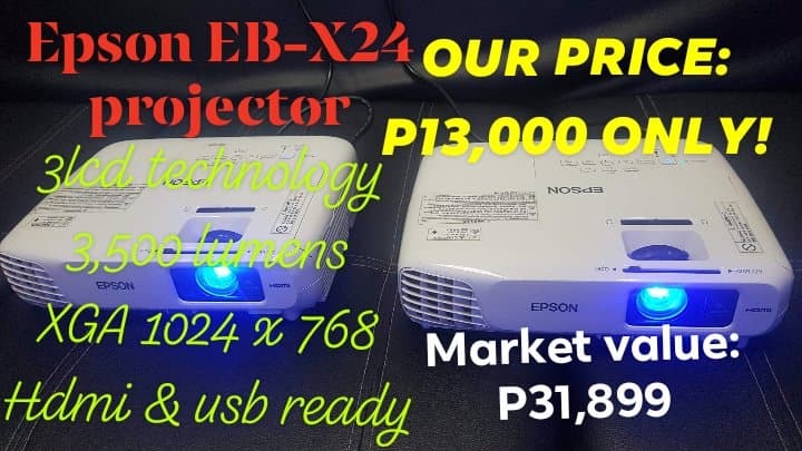 projector epson EB-X24 3500 lumens XGA, TV & Home Appliances, TV ...