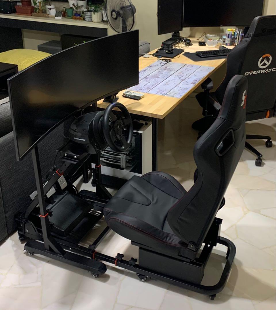 Racing Wheel Stand with Semi-bucket seat / Racing Simulator ...