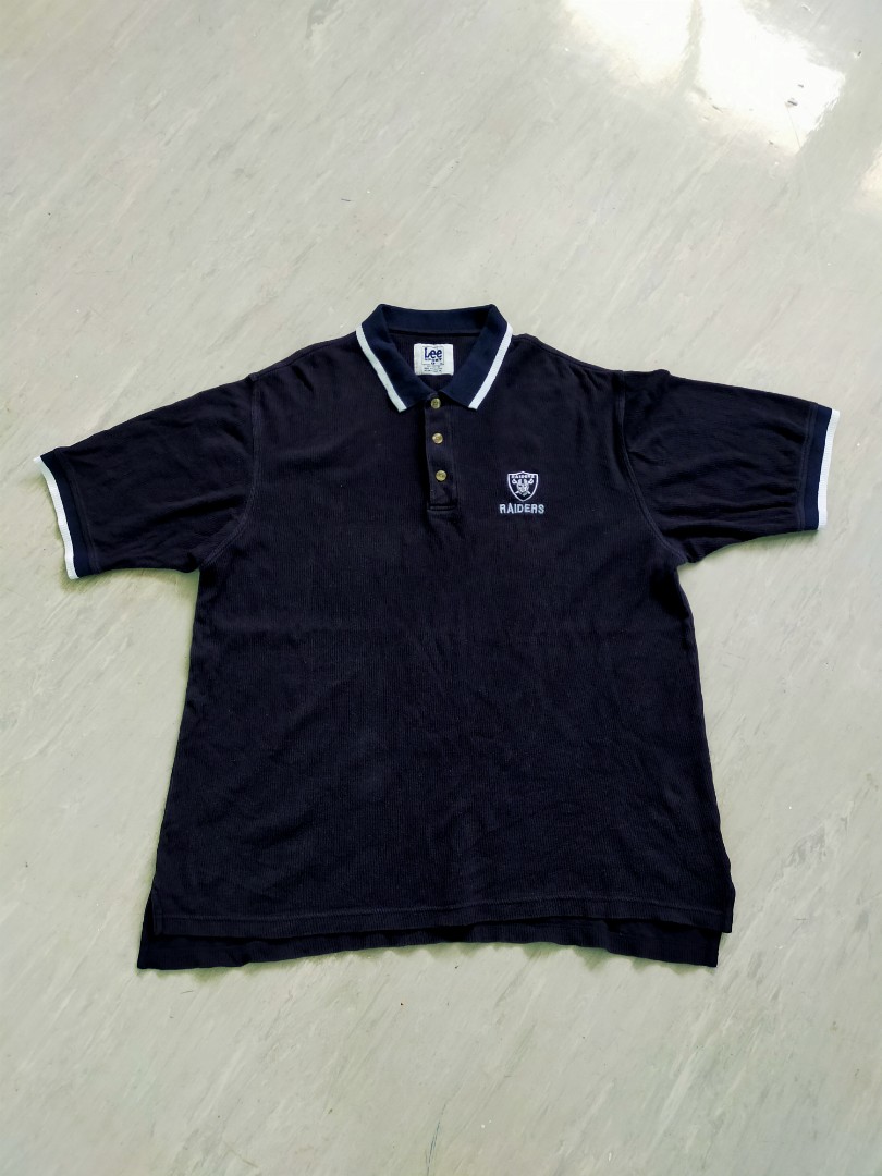 RAIDERS tags Lee sport collar shirt, Men's Fashion, Tops & Sets ...