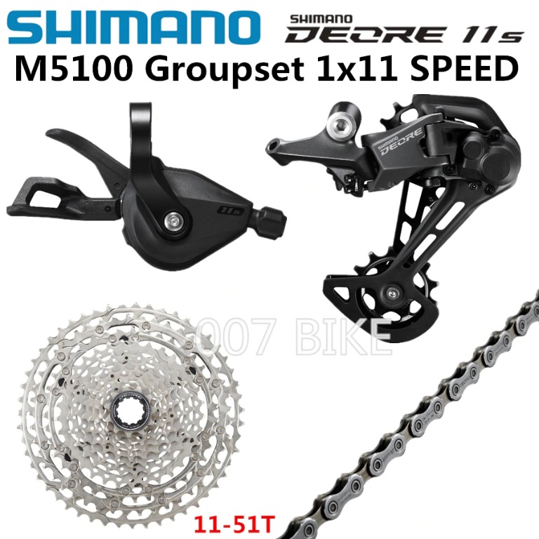 (Restocking) Shimano Deore M5100 Groupset 1x11 speed for MTB upgrade on Carousell