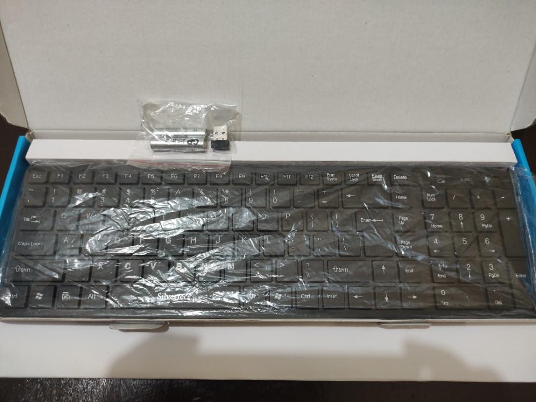 SILVERTEC 2.4GHz Wireless Keyboard, Computers & Tech, Parts ...